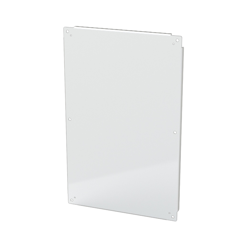 Enclosure Sub-Panel, 33" H x 21" W, Carbon Steel, Powder Coat White ...